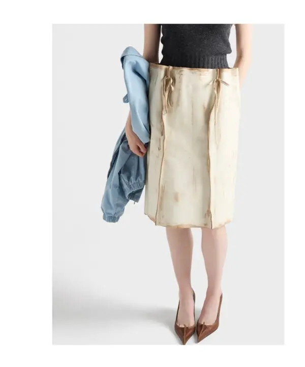 Prada A-line Midi Skirt