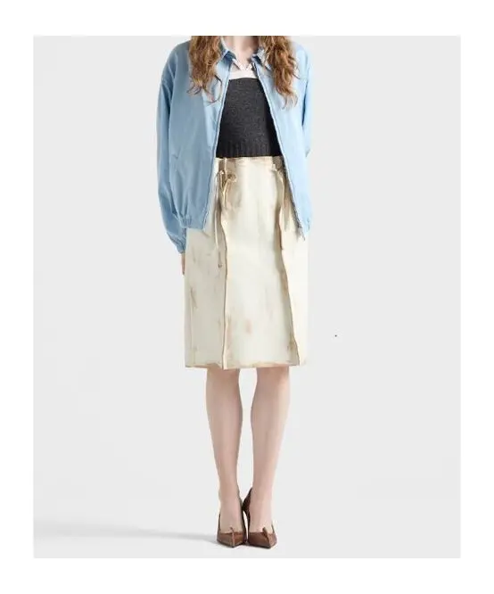 Prada A-line Midi Skirt