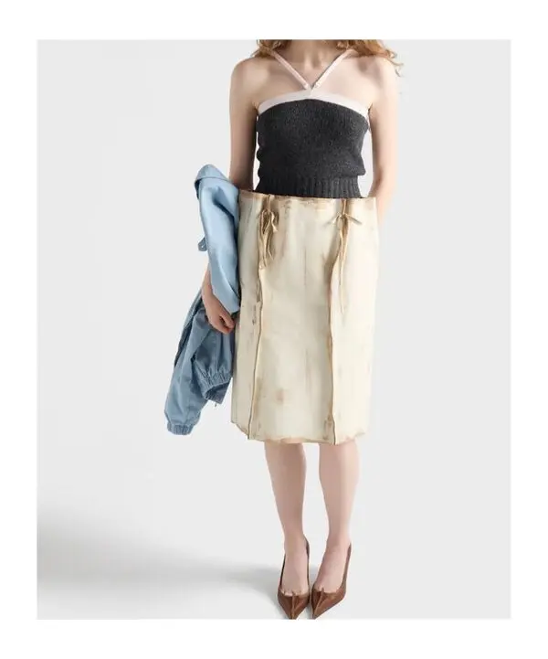 Prada A-line Midi Skirt