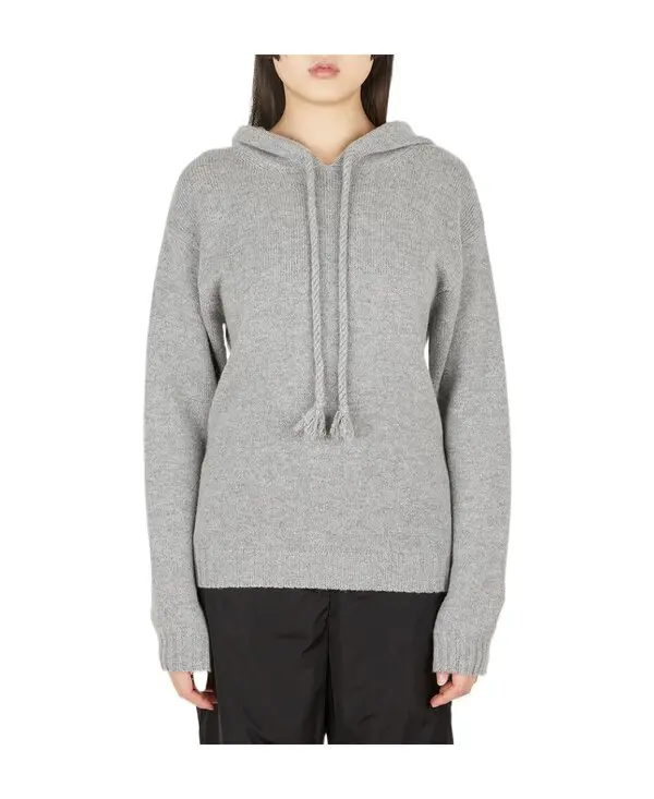 Max Mara Drawstring Knit Hoodie