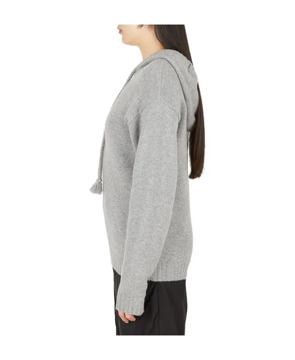 Max Mara Drawstring Knit Hoodie
