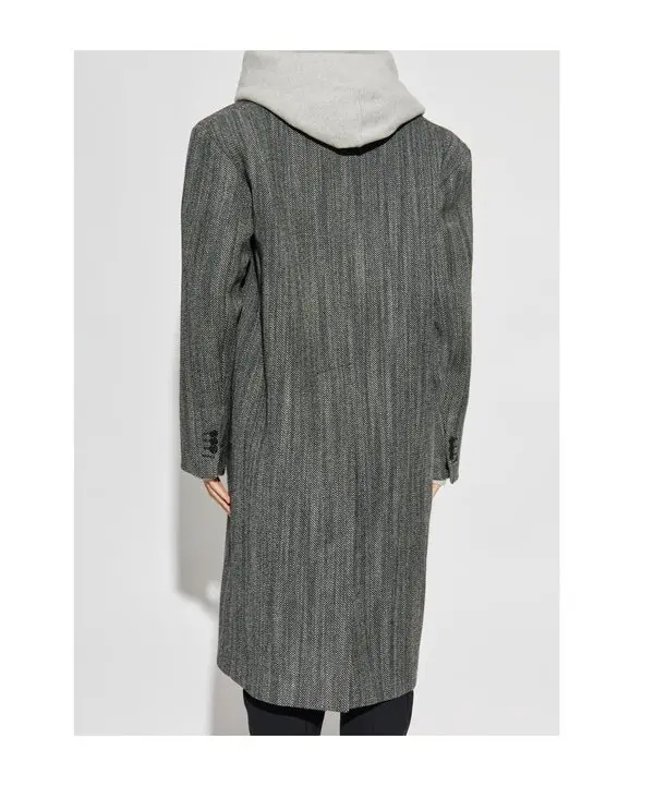 Dsquared2 Double Breasted Peak Lapel Overcoat