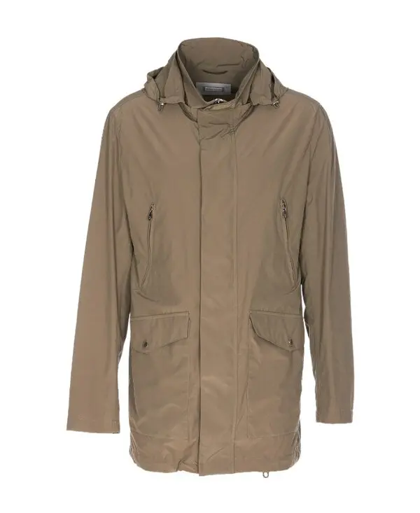 Brunello Cucinelli Hooded Waterproof Jacket - Brown