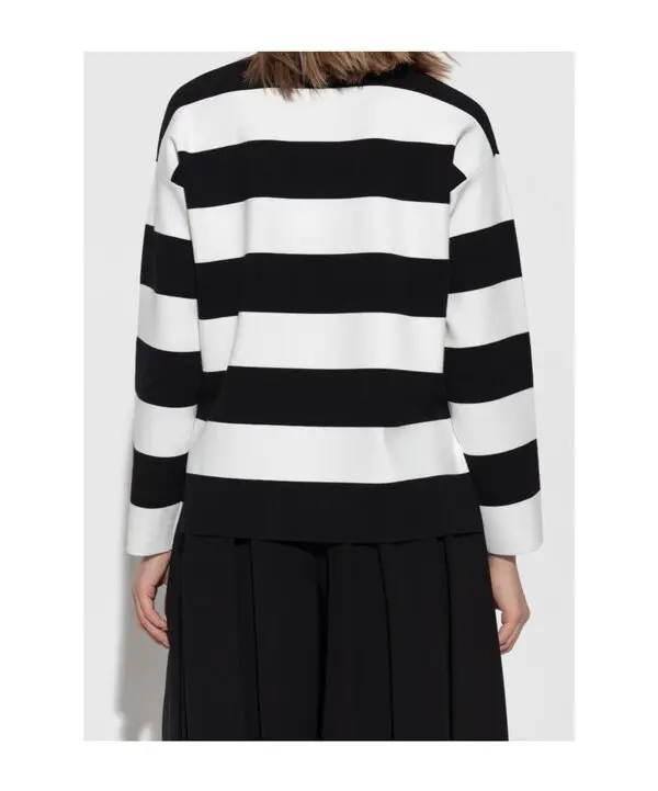 Max Mara Striped Crewneck Long Sleeve T-shirt