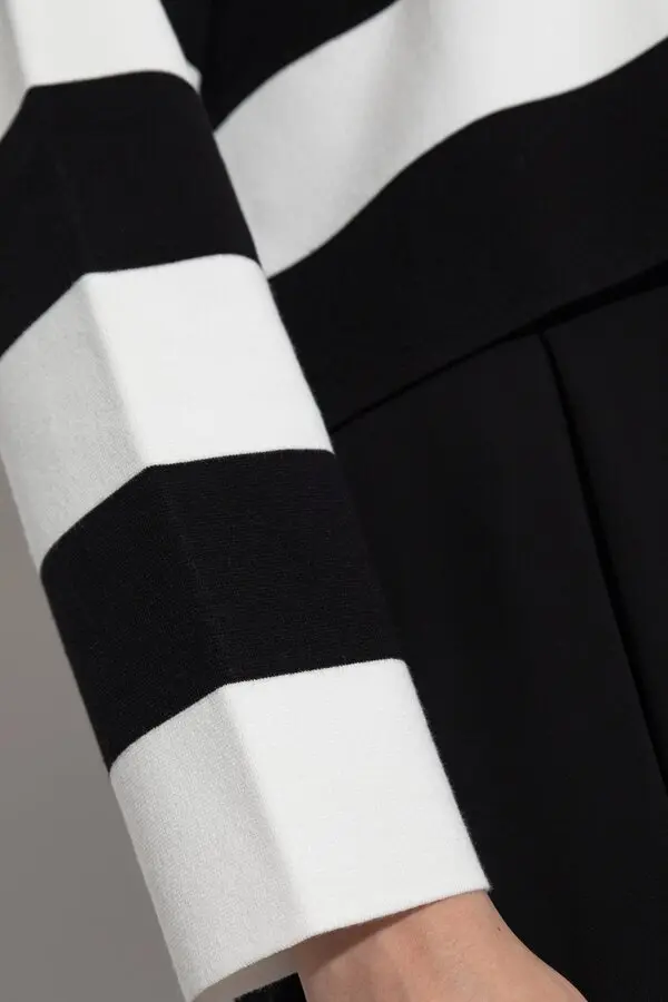 Max Mara Striped Crewneck Long Sleeve T-shirt