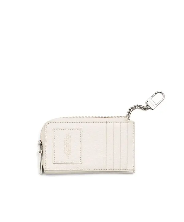 Marc Jacobs Logo Debossed Zip-up Wallet - White