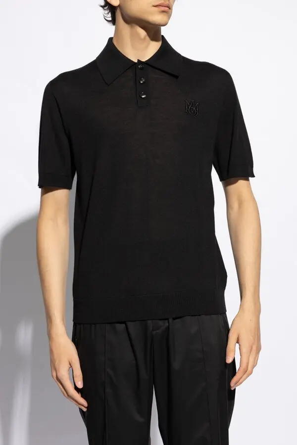 Amiri Logo-embroidered Polo Shirt