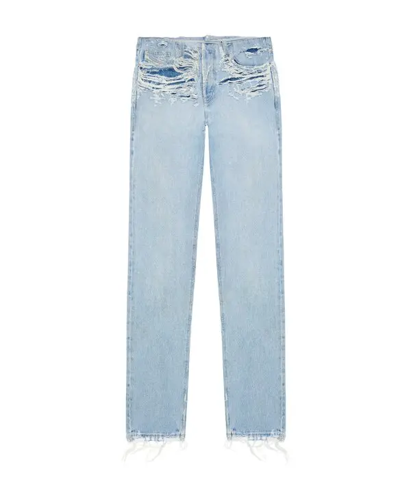 DIESEL® 2010 Straight-leg Distressed Jeans - Gray