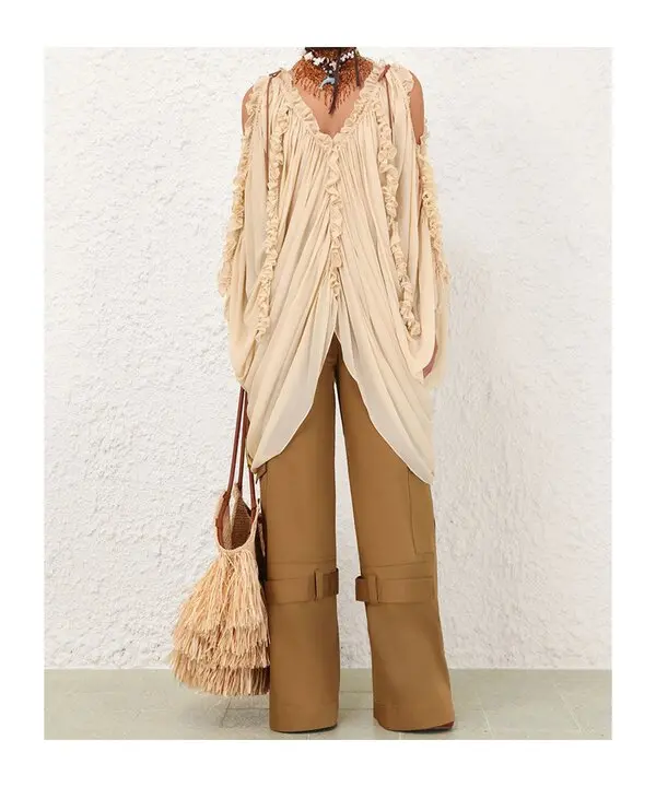 Zimmermann Illuminate Draped Blouse
