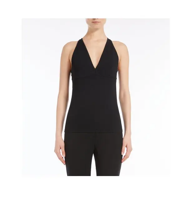 Max Mara V-neck Sleeveless Top - Black