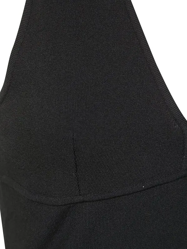 Max Mara V-neck Sleeveless Top - Black