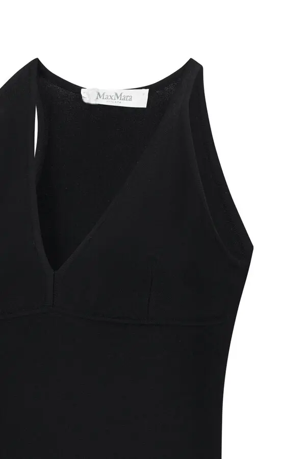 Max Mara V-neck Sleeveless Top - Black