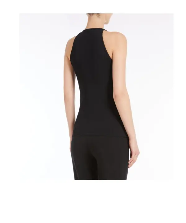 Max Mara V-neck Sleeveless Top - Black