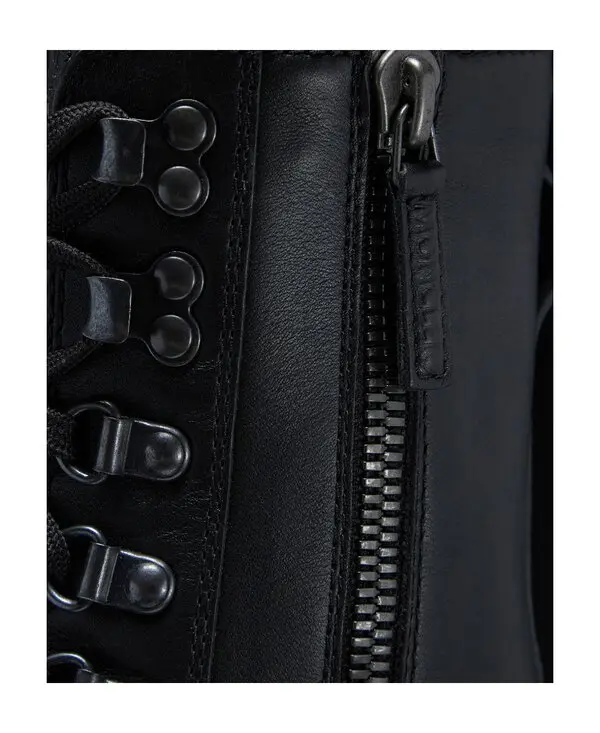 Moncler Envile" Buckled Lace-up Combat Boots