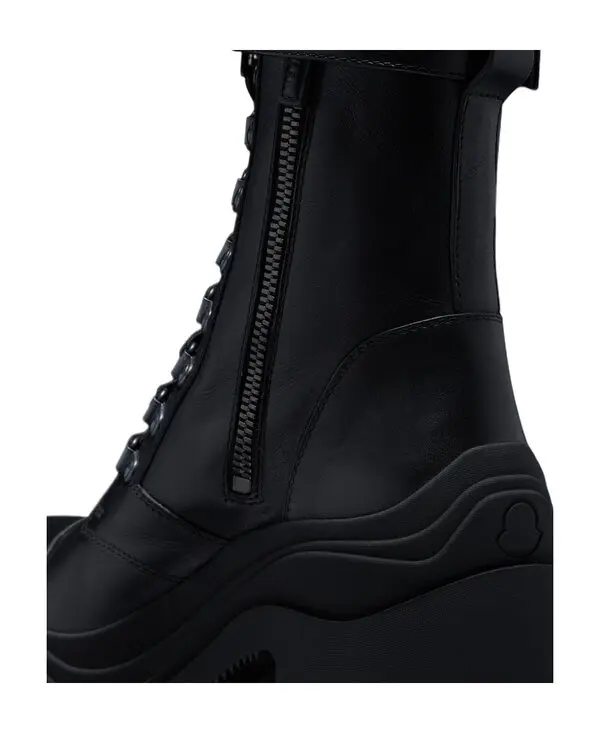 Moncler Envile" Buckled Lace-up Combat Boots