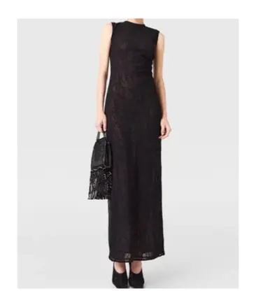 Stella McCartney Sleeveless Crewneck Lace Midi Dress
