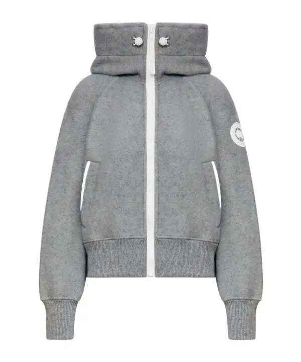 Canada Goose Zip-up Hooded Hoodie - Gray