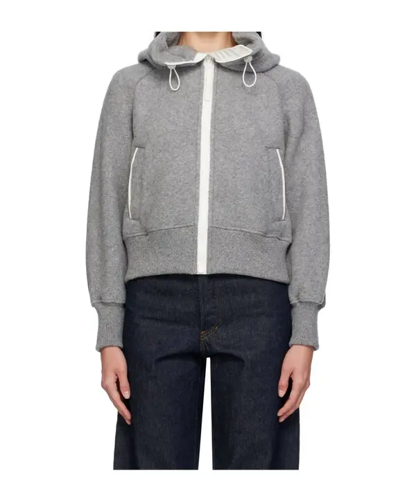 Canada Goose Zip-up Hooded Hoodie - Gray