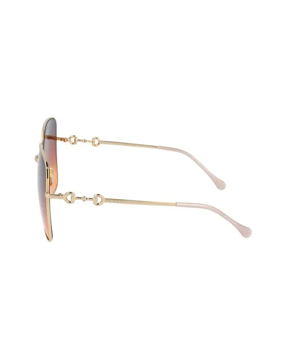 Gucci Square Frame Sunglasses - Nude