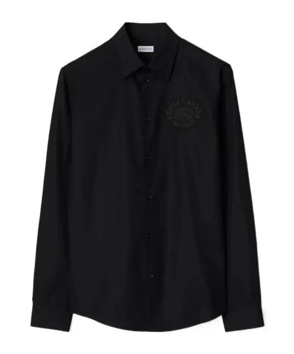 Burberry Logo-embroidered Buttoned Shirt