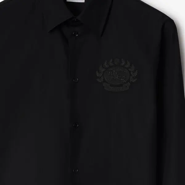 Burberry Logo-embroidered Buttoned Shirt