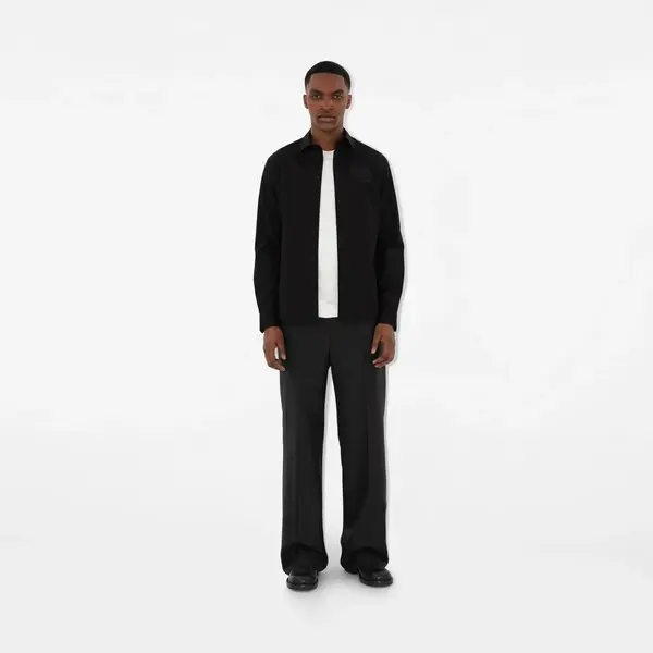 Burberry Logo-embroidered Buttoned Shirt