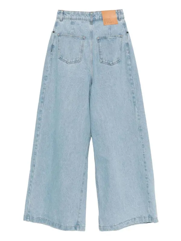 Giuseppe Di Morabito Pleated Wide-leg Jeans