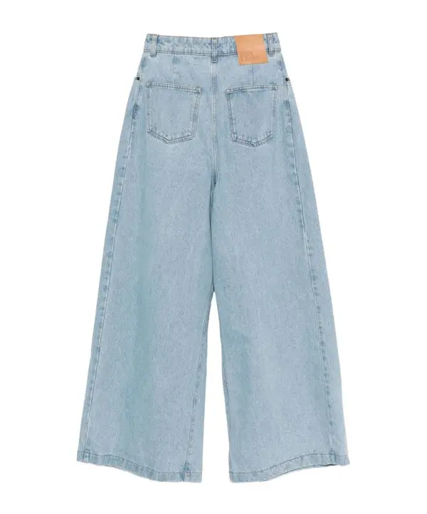 Giuseppe Di Morabito Pleated Wide-leg Jeans