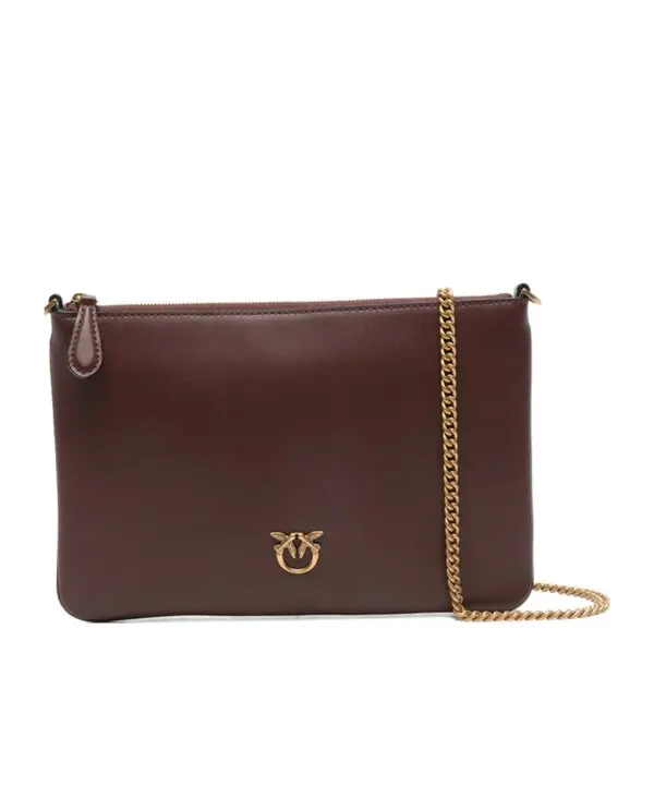 Pinko Classic Flat Love Simply Crossbody Bag - Red