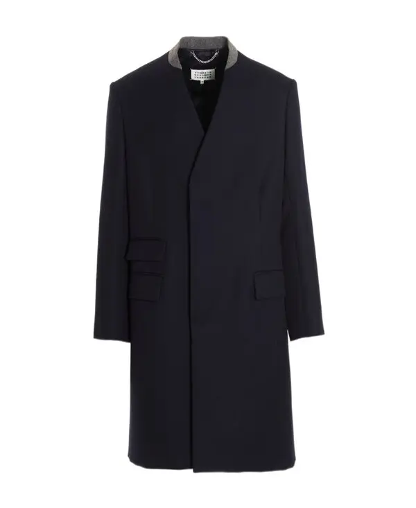 MAISON MARGIELA Long Single-breasted Wool Coat