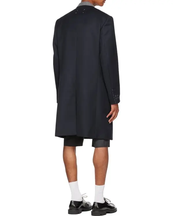 MAISON MARGIELA Long Single-breasted Wool Coat