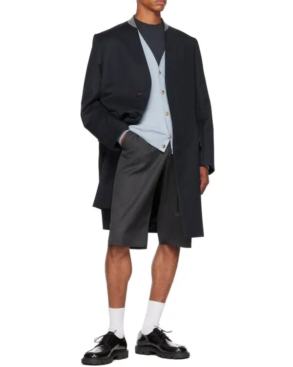 MAISON MARGIELA Long Single-breasted Wool Coat