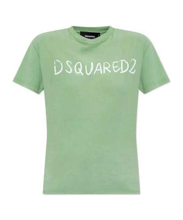 Dsquared2 Handwritten Logo T-shirt - Green