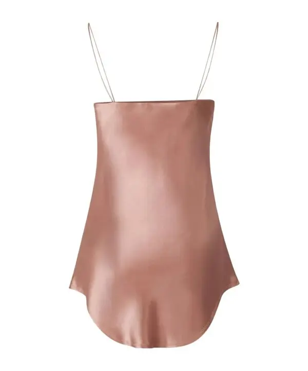 Balmain Cowl Neck Satin Top