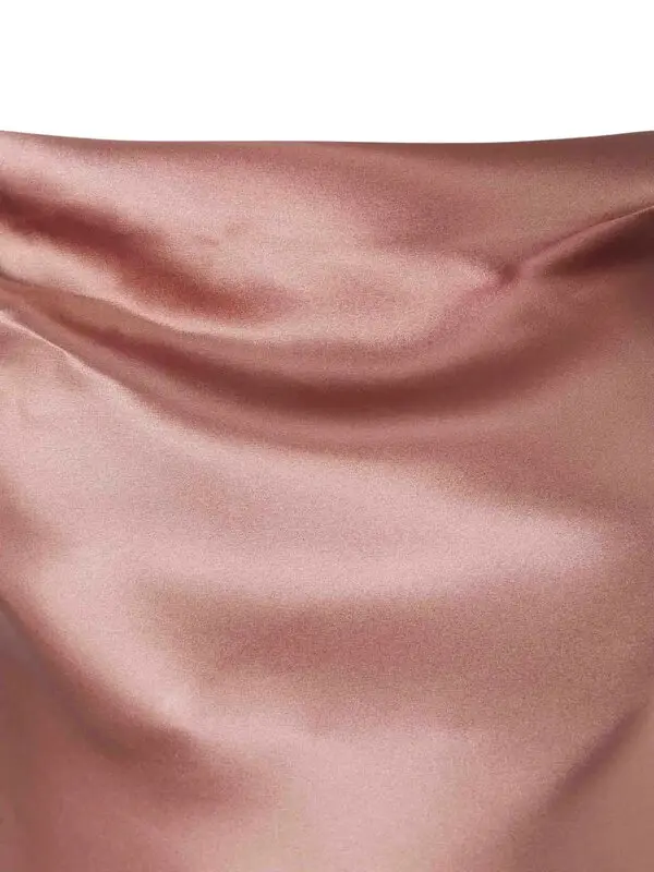 Balmain Cowl Neck Satin Top