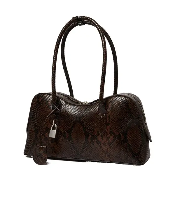 Stella McCartney Ryder Embossed Medium Shoulder Bag - Black