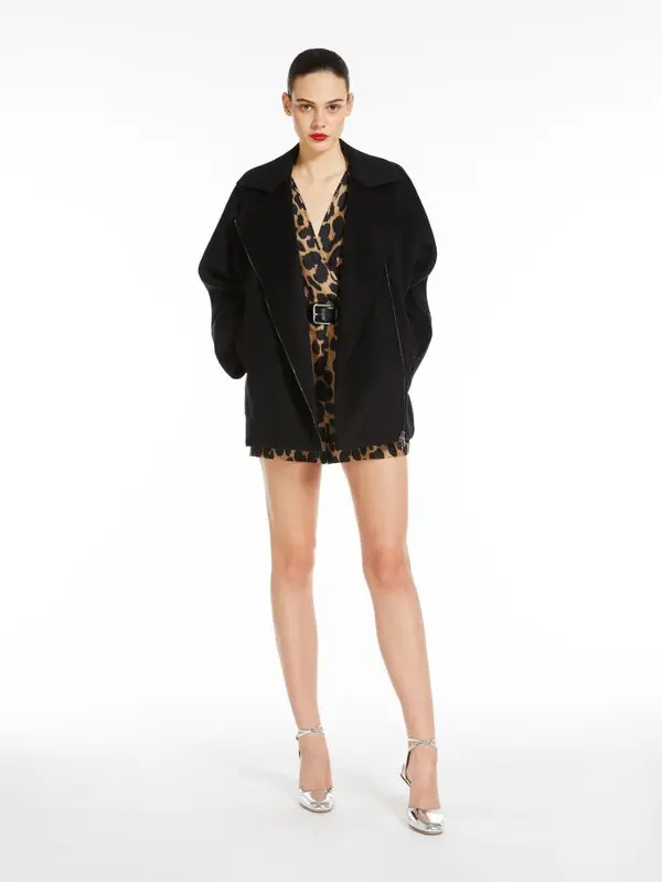 Max Mara Zip Detailed Long-sleeved Coat