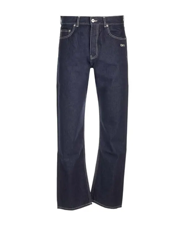 Off-White Mid-rise Straight-leg Jeans