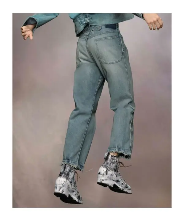 MAISON MARGIELA Distressed Wide-leg Jeans