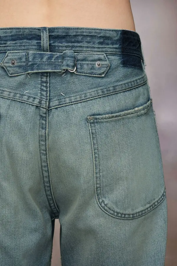 MAISON MARGIELA Distressed Wide-leg Jeans