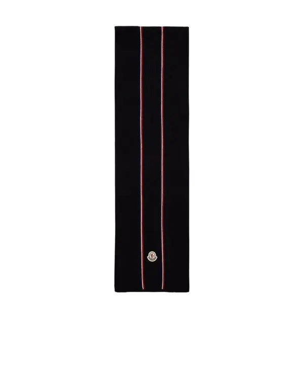 Moncler Tricolor Wool Scarf