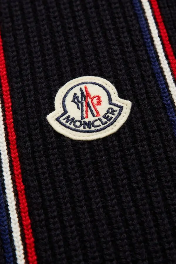 Moncler Tricolor Wool Scarf