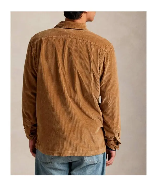 Polo Ralph Lauren Classic Fit Corduroy Camp Shirt - Brown