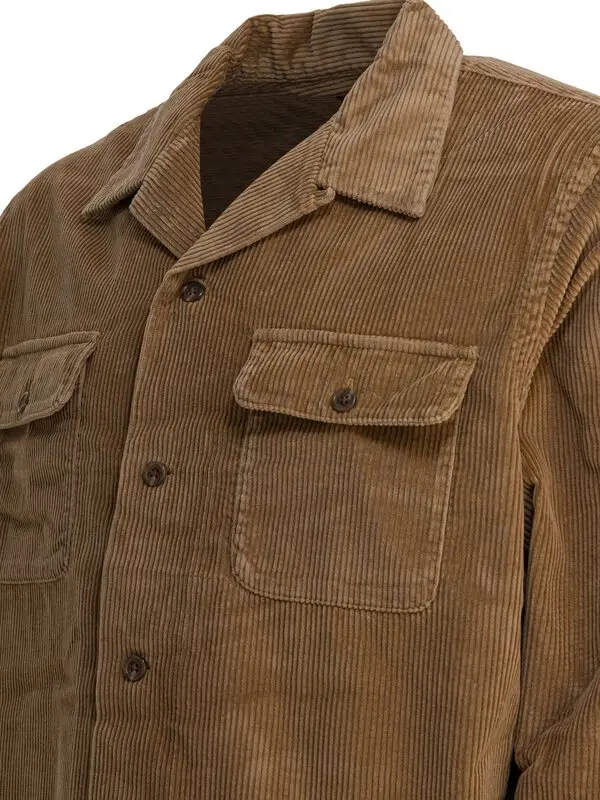 Polo Ralph Lauren Classic Fit Corduroy Camp Shirt - Brown
