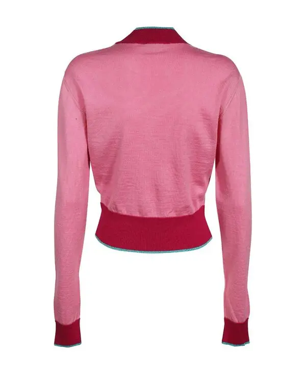 Versace Logo Jacquard Cropped Jumper