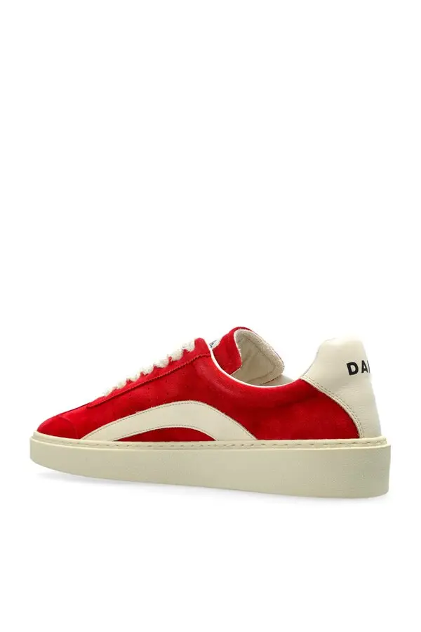 Dsquared2 Round Toe Lace-up Sneakers - Red