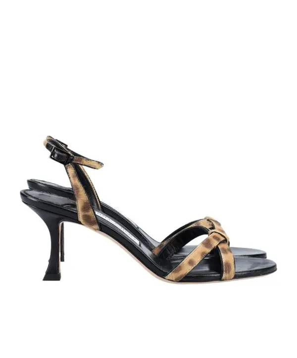JIMMY CHOO Elsy 70 High-heeled Sandals - Leopard