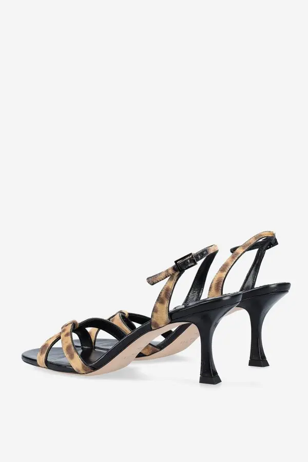 JIMMY CHOO Elsy 70 High-heeled Sandals - Leopard