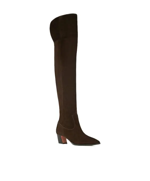 AQUAZZURA 50mm Nomad Square-toe Boots - Brown