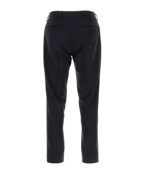 Prada Triangle-logo Trousers - Blue